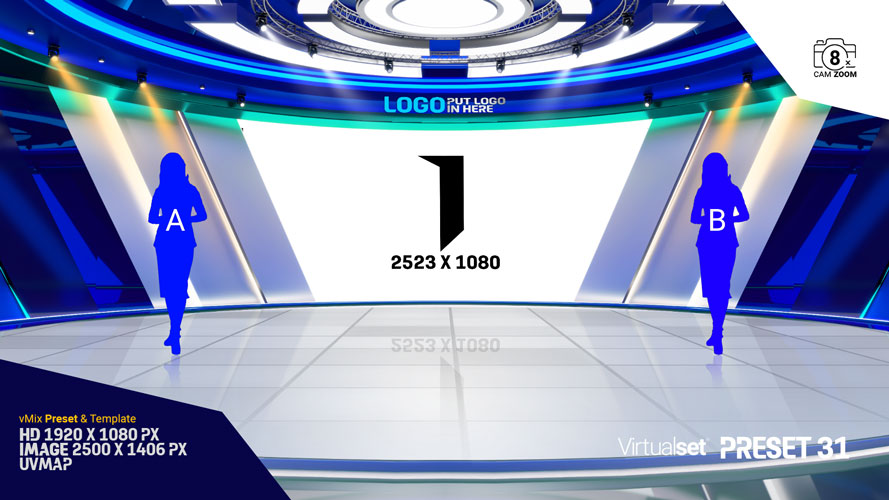 Virtual Studio Set 31 Vmix Virtual Set Background